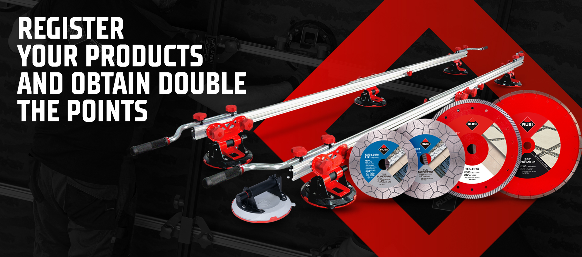 Register your products and obtain double the points