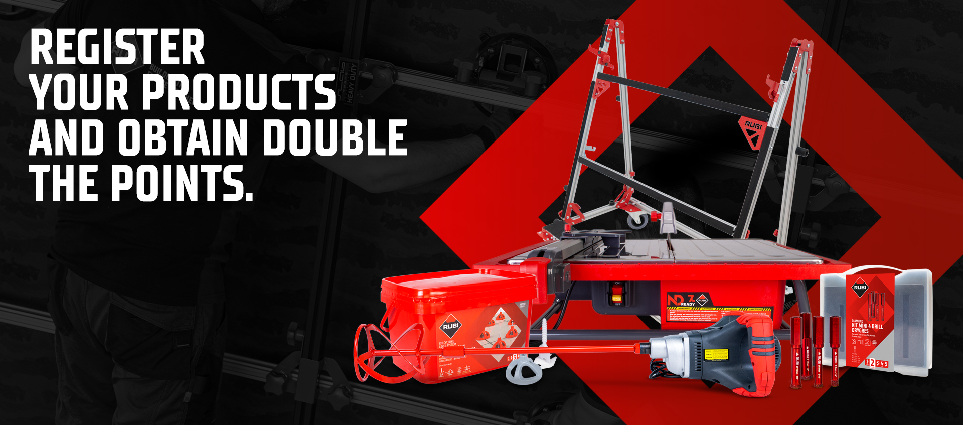 Register your products and obtain double the points